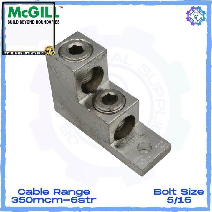 McGill Aluminum Panelboard Lugs Two Conductors 350mcm-6str | Lazada PH