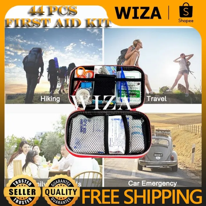 [WIZA] First Aid Kit Set 44 PCS EVA Emergency Kit Medical Kit Personal Care For Family Car ...