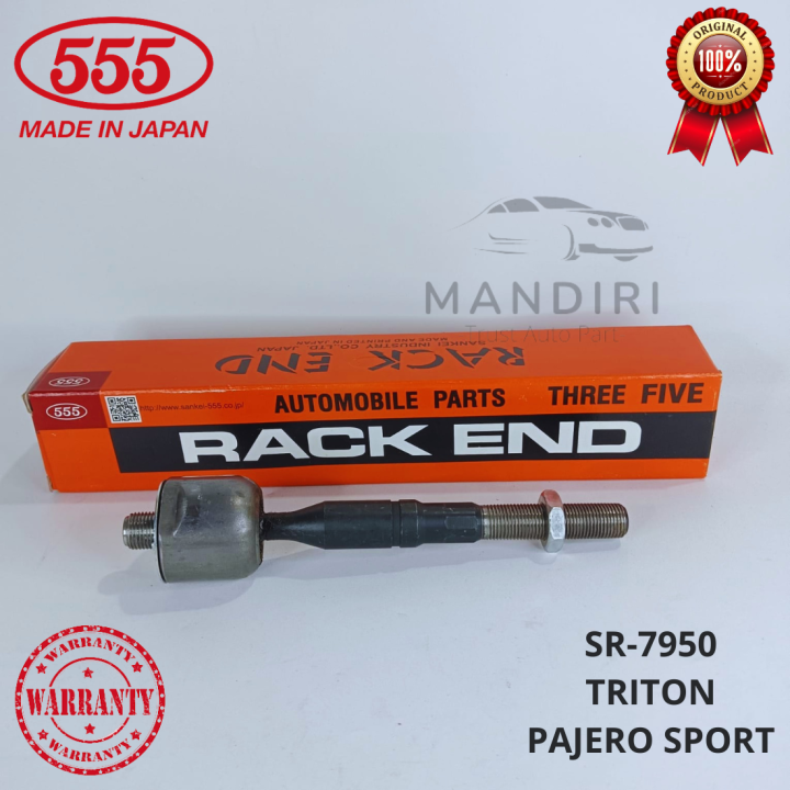 RACK END MITSUBISHI PAJERO SPORT TRITON LONG TIE ROD 555 ORIGINAL JAPAN SR-7950 1 PCS | Lazada ...