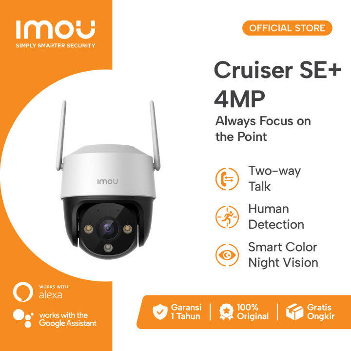 Imou Smart IP Camera Cruiser SE+ 4MP Smart Auto Tracking 360° Coverage ...