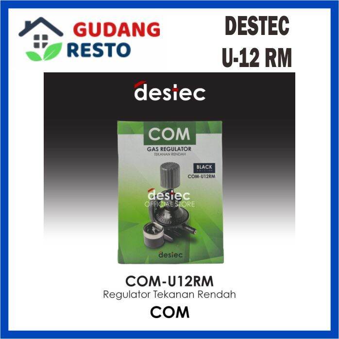 REGULATOR DESTEC METER U12RM COM KOMPOR GAS KEPALA LPG TEKANAN RENDAH U ...
