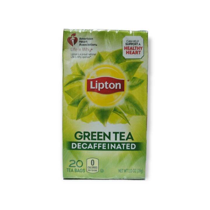 (USA) Lipton Green Tea. Decaffeinated. 20 tea bags. | Lazada PH
