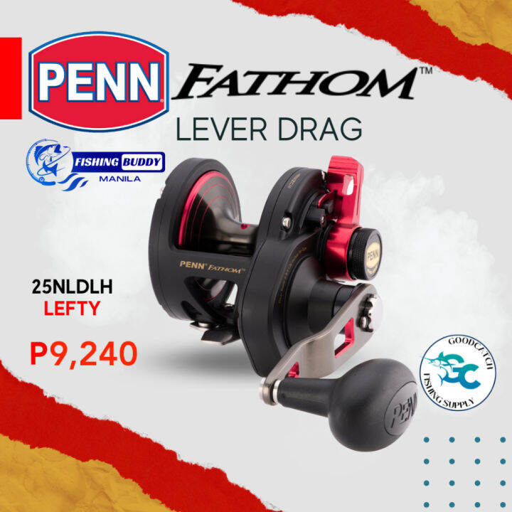 Penn Fathom Lever Drag 25N Fathom® Conventional Reel FTH25NLDLH LEFTY ...