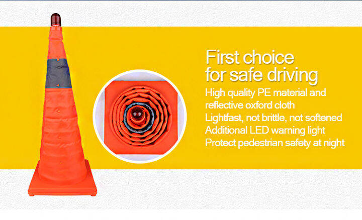 Reflectorized Traffic Cone Barricades Warning-sign Road-Safety ...