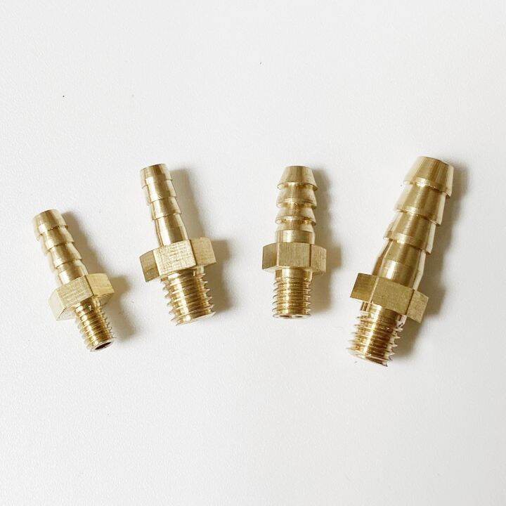 5pcs M4 M5 M6 M8 Metric Male Thread To 3mm 4mm 5mm 6mm Hose Barb Mini Brass Pipe Fitting ...