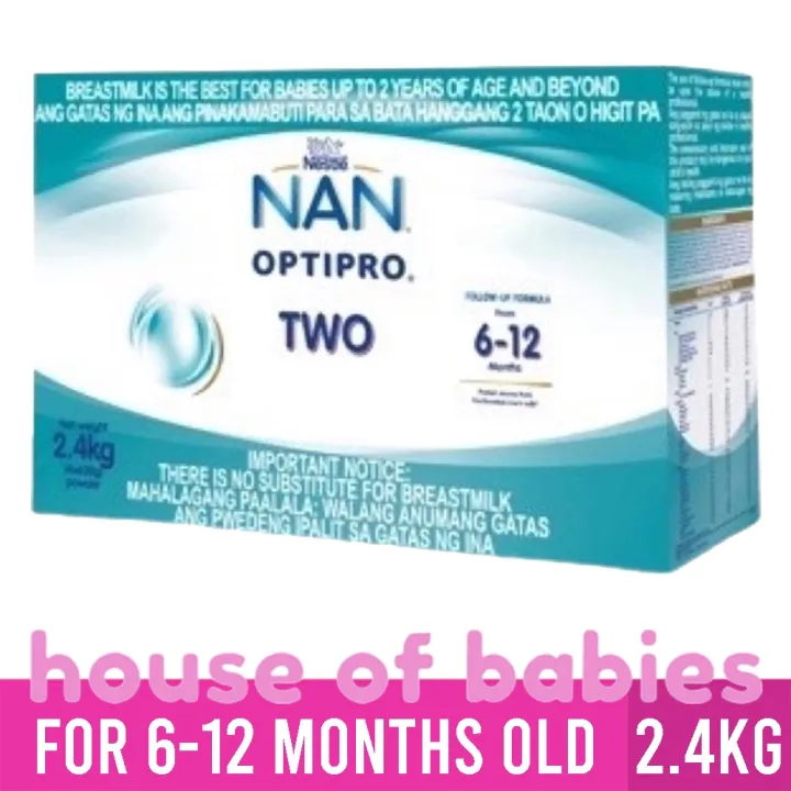NAN OptiPro Two 2.4kg 6-12 Months Old Milk Supplement | Lazada PH