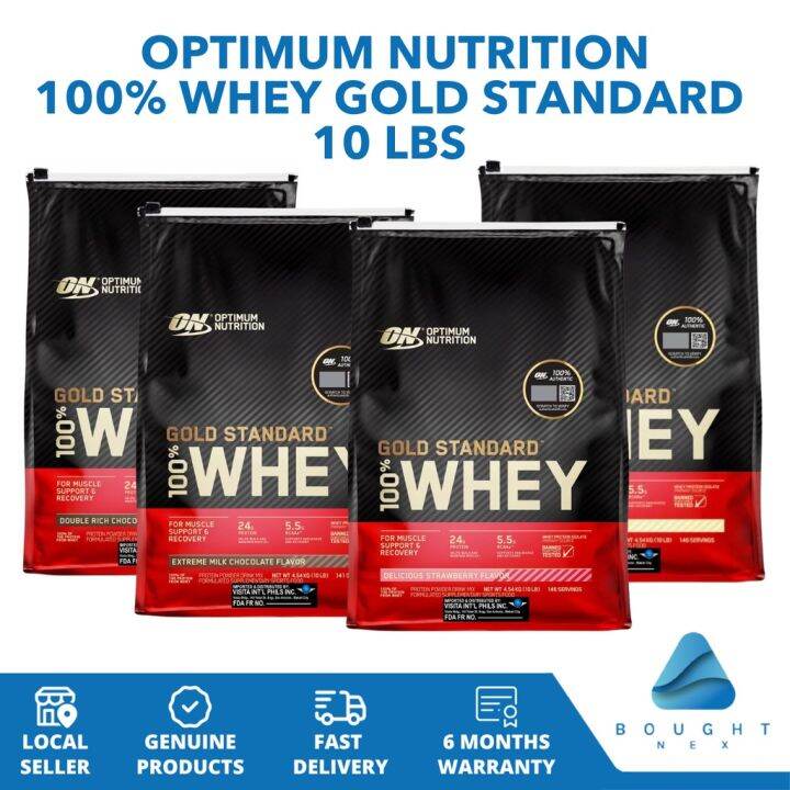Optimum Nutrition 100% Whey Gold Standard 10LBs Optimal Results Boost ...