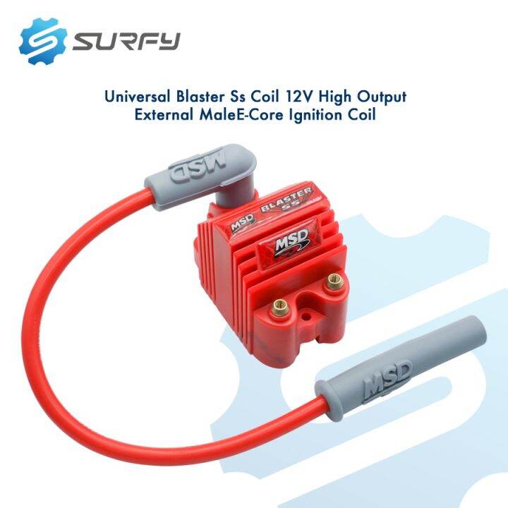 MSD E-core Racing Ignition Coil Universal Blaster Coil SparkPlug Cap ...