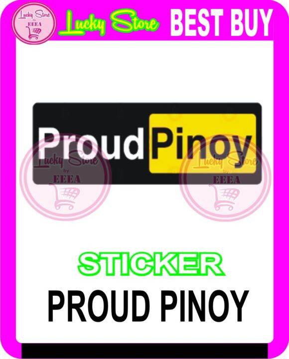 STICKERS DECALS PROUD PINOY | Lazada PH