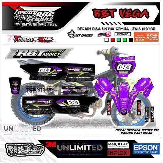 DECAL STIKER RBT YAMAHA VEGA R NEW OLD UNGU kekinian BEBEK TRAIL MODIF ...