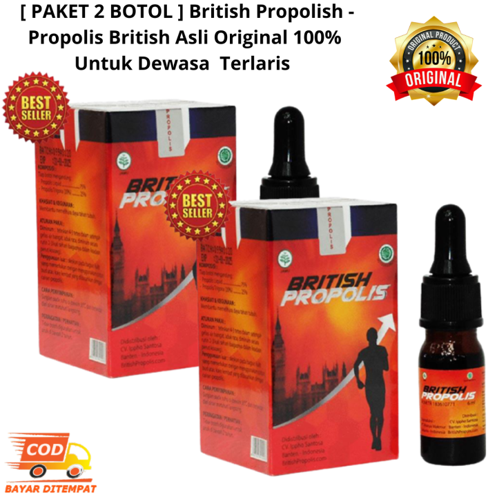 [ PROMO PAKET 2 PCS ] Propolis british Asli Original British Propolis ...