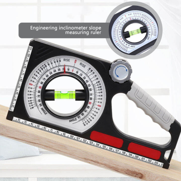 1pcs High Precision Slope Scale Inclinometer Universal Bevel Protractor Slope Angle Finder ...