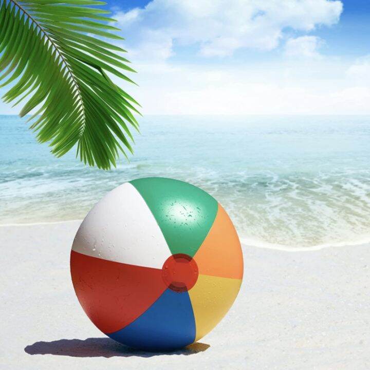 Rainbow beach inflatable ball,kids beach ball,play ball,colorful,water ...