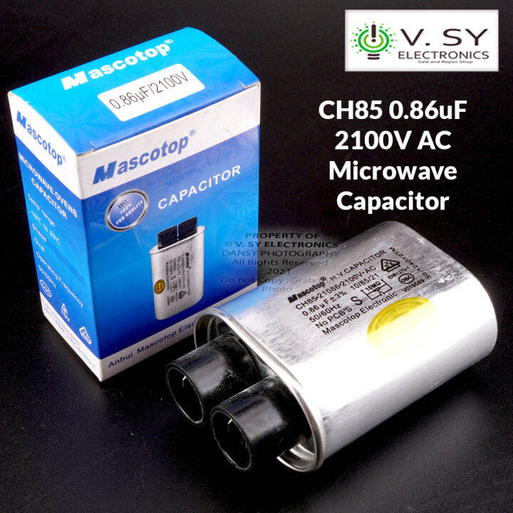 CH85 0.86uF 2100V AC +/- 3% 10/85/21 HV High Voltage Capacitor ...