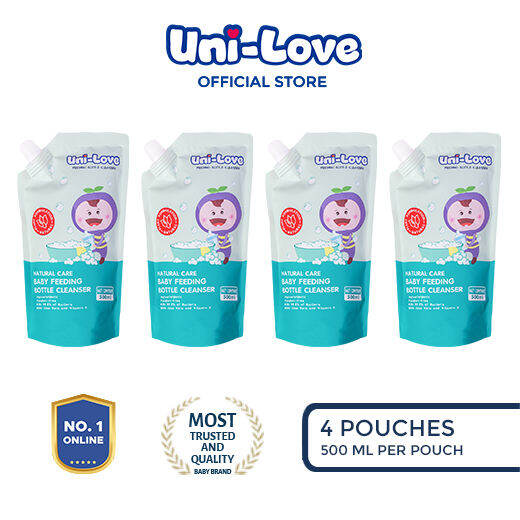 UniLove Baby Bottle Cleanser 500ml Pack of 4 | Lazada PH
