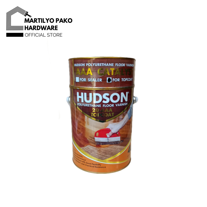 HUDSON Topcoat Polyurethane Floor Varnish 1L and 4L/1Gallon | Lazada PH
