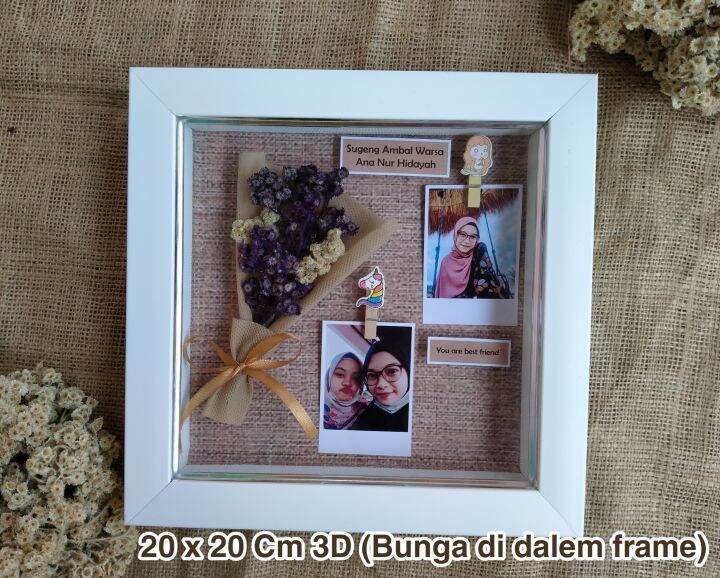Bingkai Foto Ukuran 20x20CM (3D) Bingkai Foto kado pernikahan murah ...