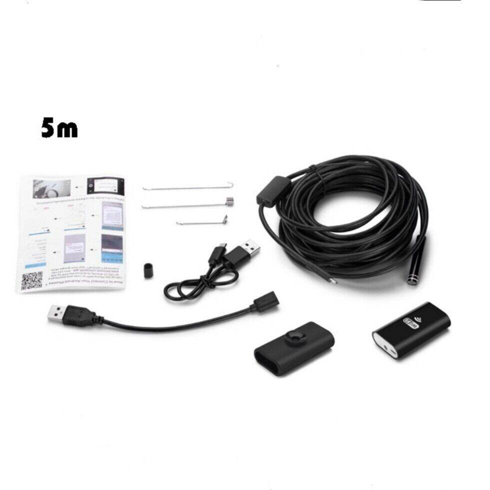 LAMJAD กล้องเอนโดสโคป กล้องงู แบบไร้สาย ต่อเข้ากับโทรศัพท์มือถือ ...