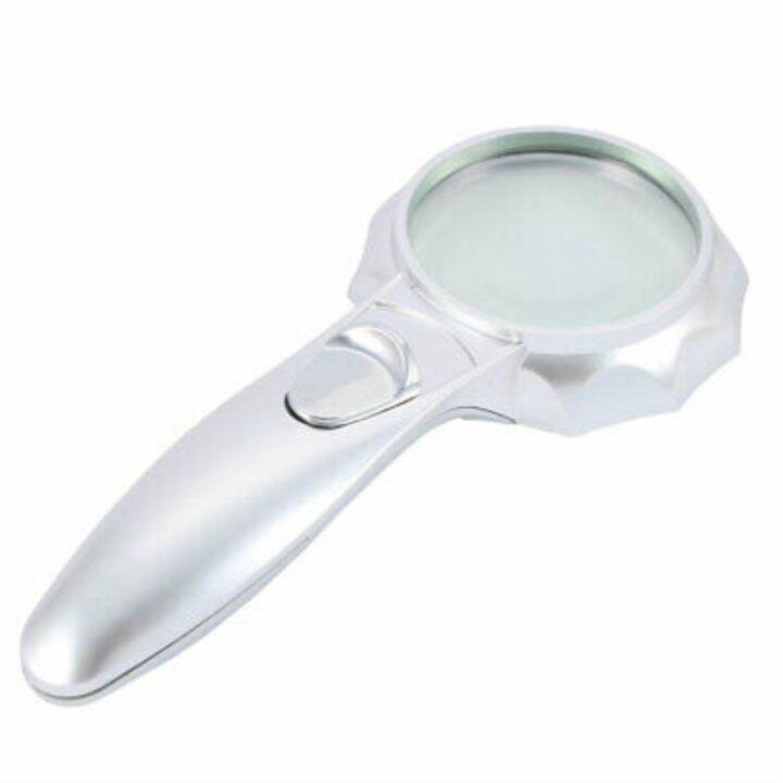 【CW】 6 Plastic Handle Illuminated pocket Magnifier Magnifying Glass 6X ...