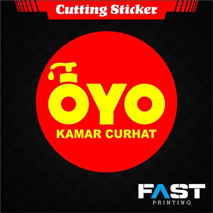 CUTTING STICKER LOGO OYO 1 l STIKER MOBIL MOTOR KEREN | Lazada Indonesia