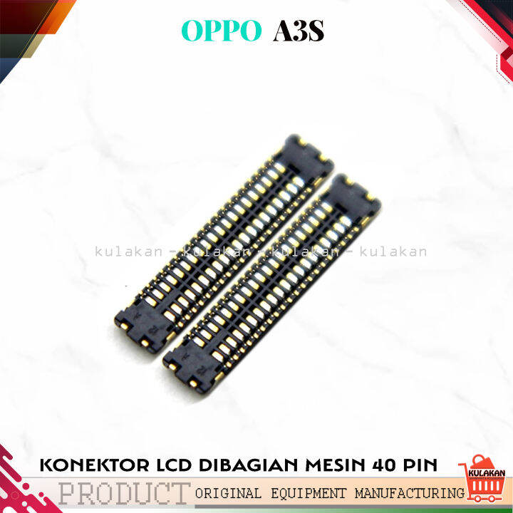 BARU KONEKTOR LCD DI MESIN OPPO A3S SOKET LCD OPPO A3S CONNECTOR LCD ...