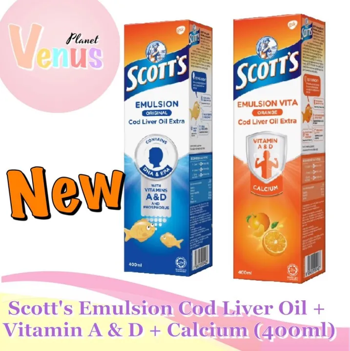 SCOTT'S EMULSION ORANGE / ORIGINAL 400ML | Lazada