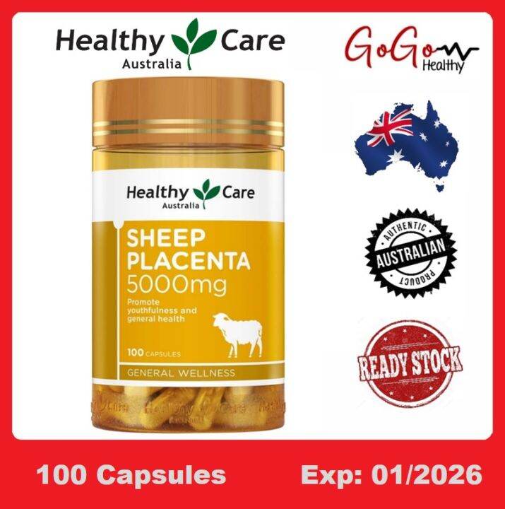 Healthy Care Sheep Placenta 5000mg 100 Capsules Lazada