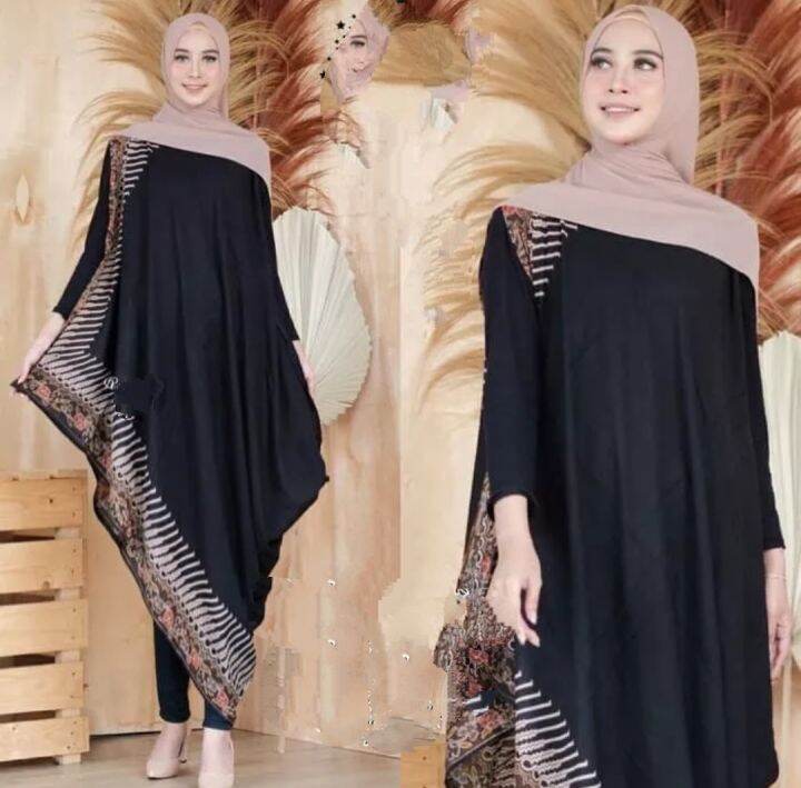 Bisa Cod Batik Kaftan New Kaftan Batik Kaftan Super Jumbo Dress Batik Pesta Kaftan Lazada