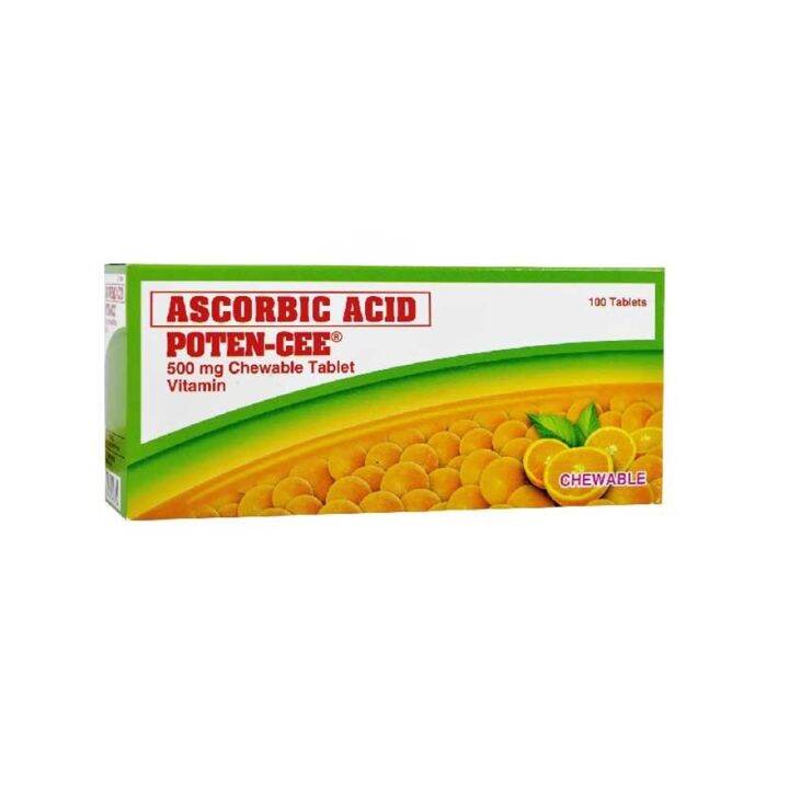 POTEN-CEE Ascorbic Acid 500mg 1 Chewable Tablet Vitamin | Lazada PH