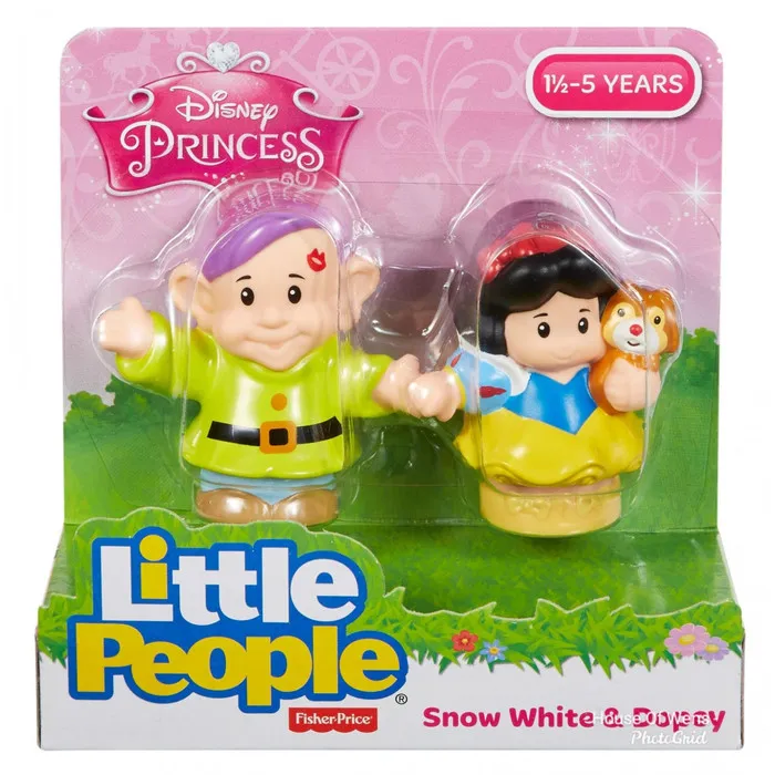 FISHER PRICE LITTLE PEOPLE SNOW WHITE & DOPEY DISNEY PRINCESS ORIGINAL ...