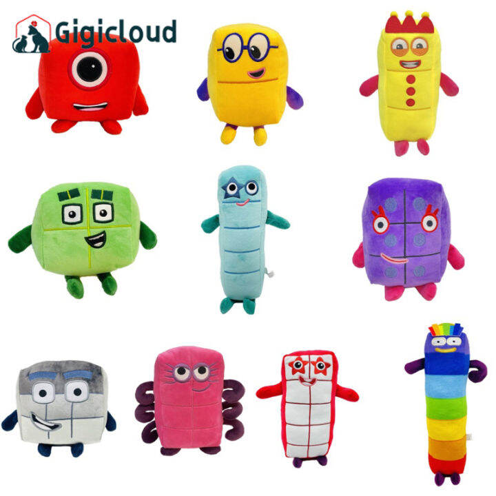 Gigicloud Cartoon Numberblocks Plush Doll Toy Stuffed Children ...