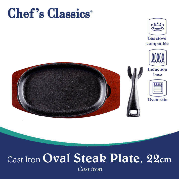 Chef's Classics Cast Iron Oval Steak Plate, 22cm | Lazada PH