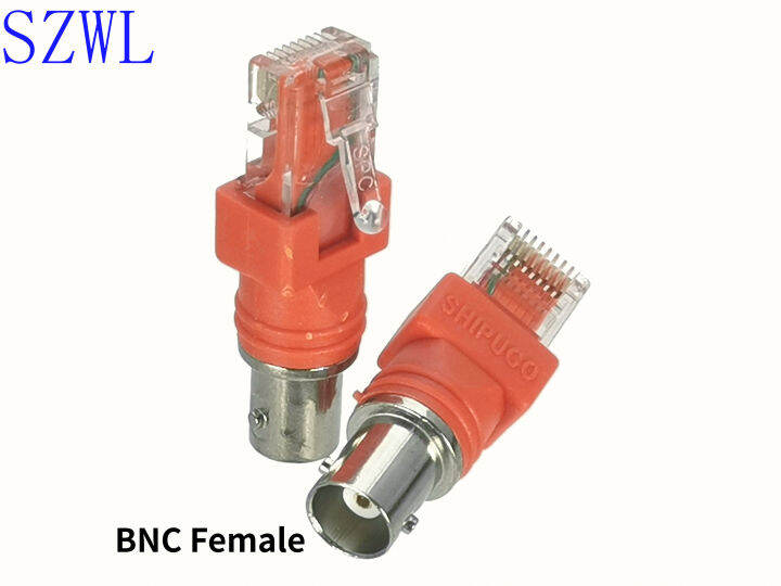 ขั้วต่อ RF BNC ตัวเมียแจ็คถึง RJ45ปลั๊กตัวผู้อะแดปเตอร์ RF Coaxial อะแด ...