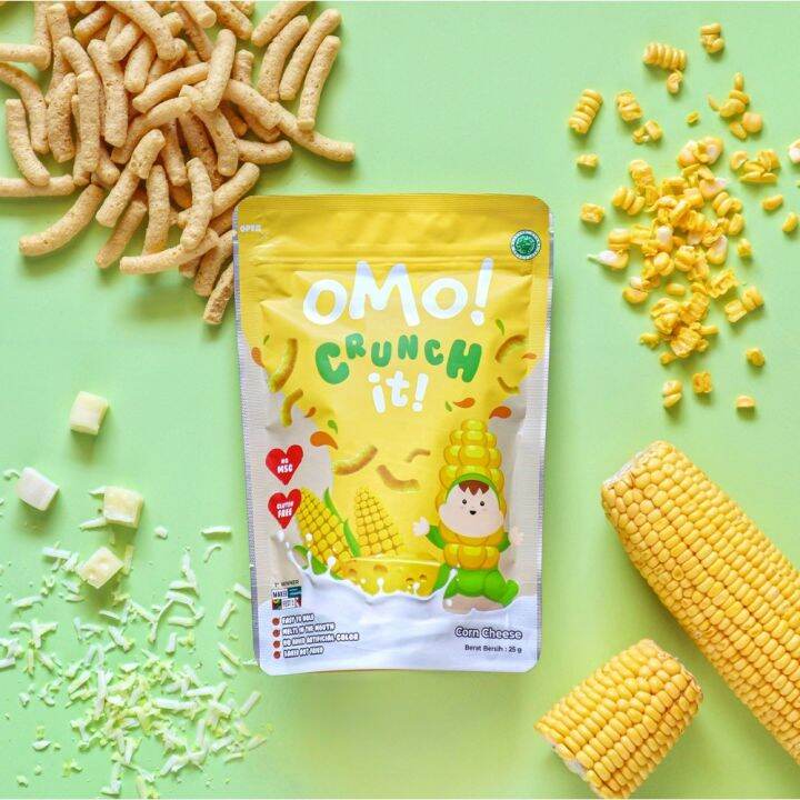 Omo Healthy Snack Crunch It Corn Cheese - 25gr | Lazada Indonesia