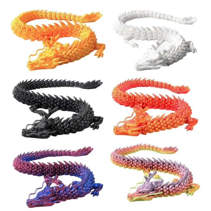 Articulated Dragon Realistic Articulated Dragon Model Figurines Joints ...