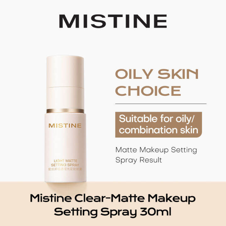 MISTINE Makeup Spray Long-lasting Oil Skin Setting Water 30g | Lazada