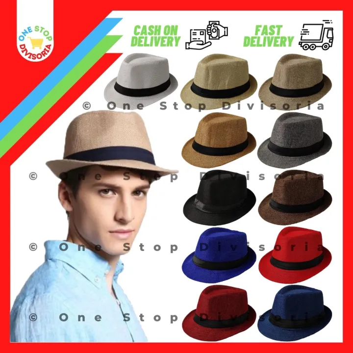 [Adults] Bruno Mars Europe Style Wedding Fedora Fabric Hat | Lazada PH