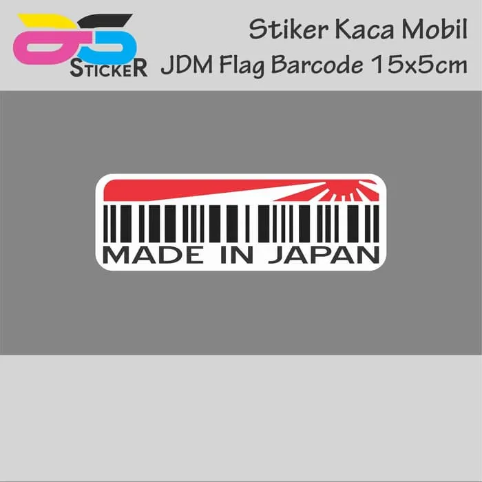 Cutting Sticker - Stiker JDM Flag Barcode Made In Japan 15x5cm | Lazada ...
