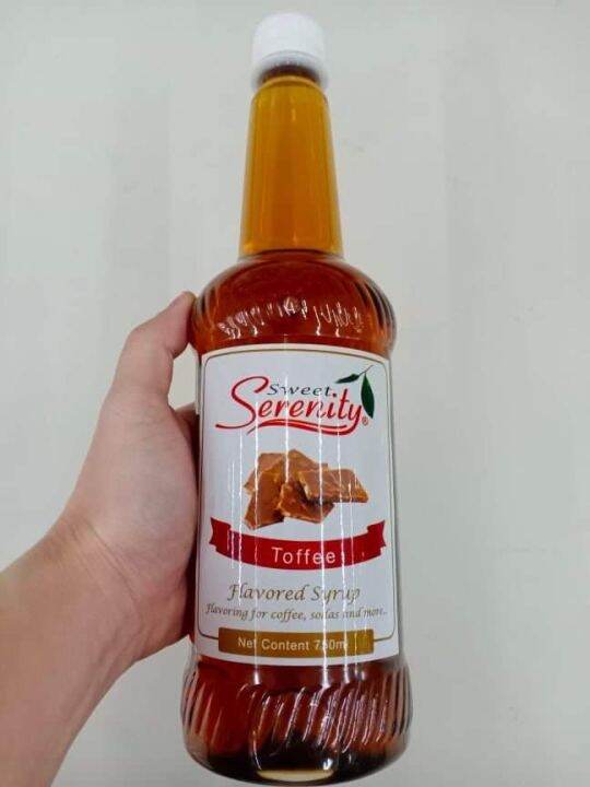 750ml Sweet Serenity Toffee Flavored Syrup for Coffee, Sodas and more ...