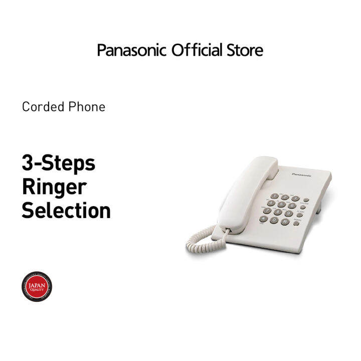 Panasonic Corded Telephone KX-TS500MX White | Lazada PH