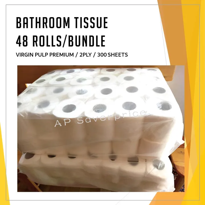 popular Bathroom tissue 2 ply 48 rolls (Virgin pulp, soft and white ...