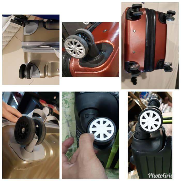 RODA KOPER FIBER DOUBLE WHEEL 1SET 4PCS 2KIRI 2KANAN BISA PUTAR 360 ...