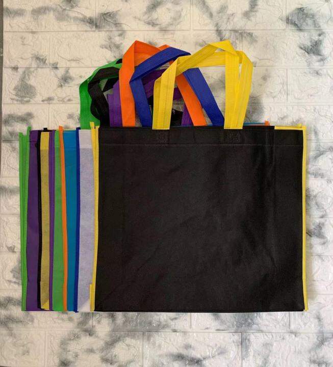 20 Pcs Eco Bag 2 Colors Horizontal(16*14inches) Shopping Tote Bag ...