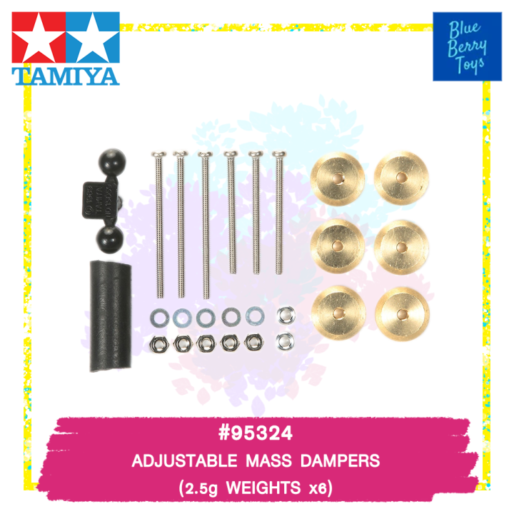 TAMIYA 95324 Adjustable Mass Dampers (2.5g Weights x6) ชุดแต่งทามิย่า ...