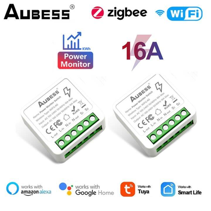 Zigbee Wifi Smart Home Switch Zigbee 16a Mini Smart Switch - Tuya ...