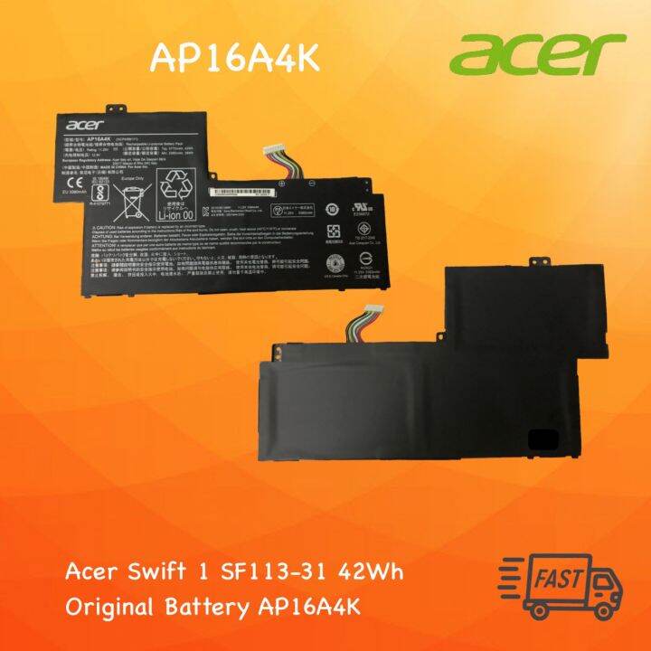 Acer Siwft 1 SF113-31 42Wh Original Battery AP16A4K | Lazada