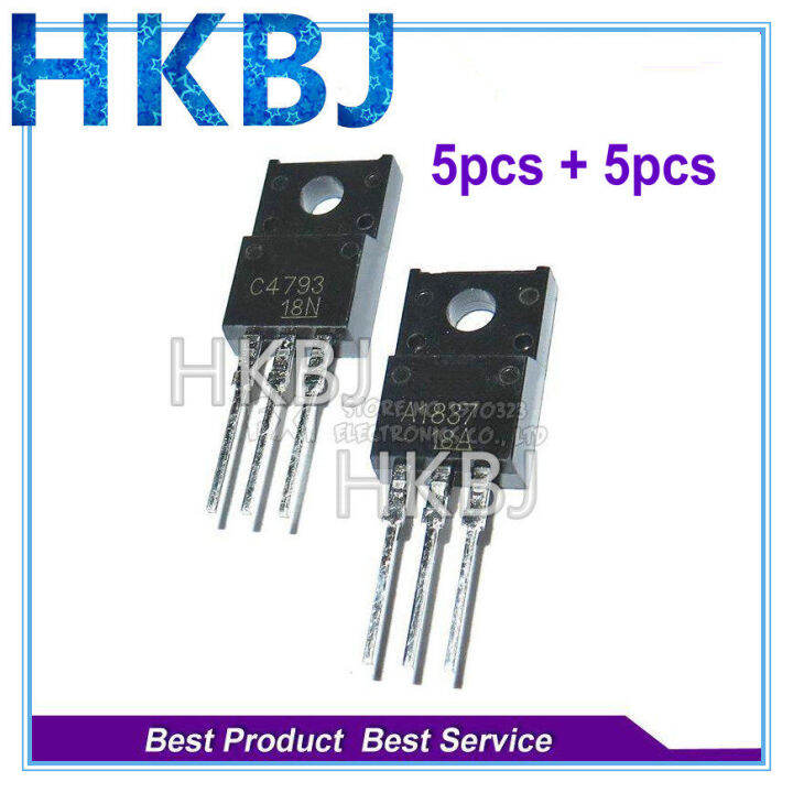 10ชิ้น5คู่5ชิ้น2SC4793 TO220 5ชิ้น2SA1837ไป-220 C4793 A1837 230โวลต์1A ...