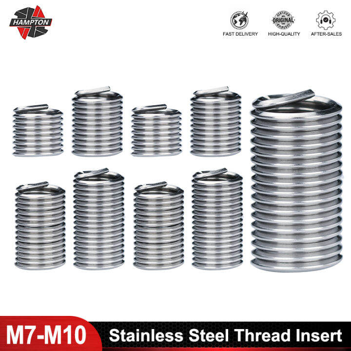 HAMPTON Stainless Steel Thread Repair Insert Kit M7 M8 M9 M10 Rivet Nut ...