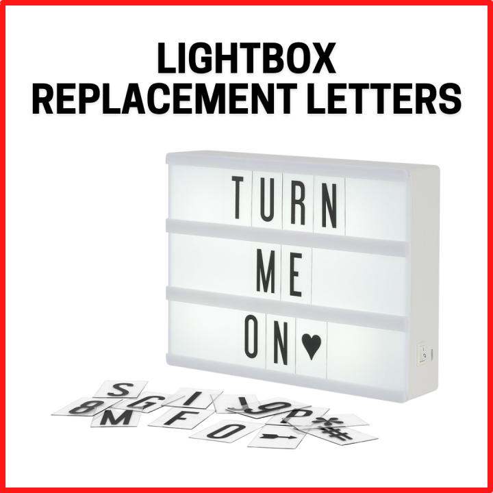 [ HASH ] LIGHTBOX REPLACEMENT LETTERS | ABC LETTERS | A4 LED CINEMA ...