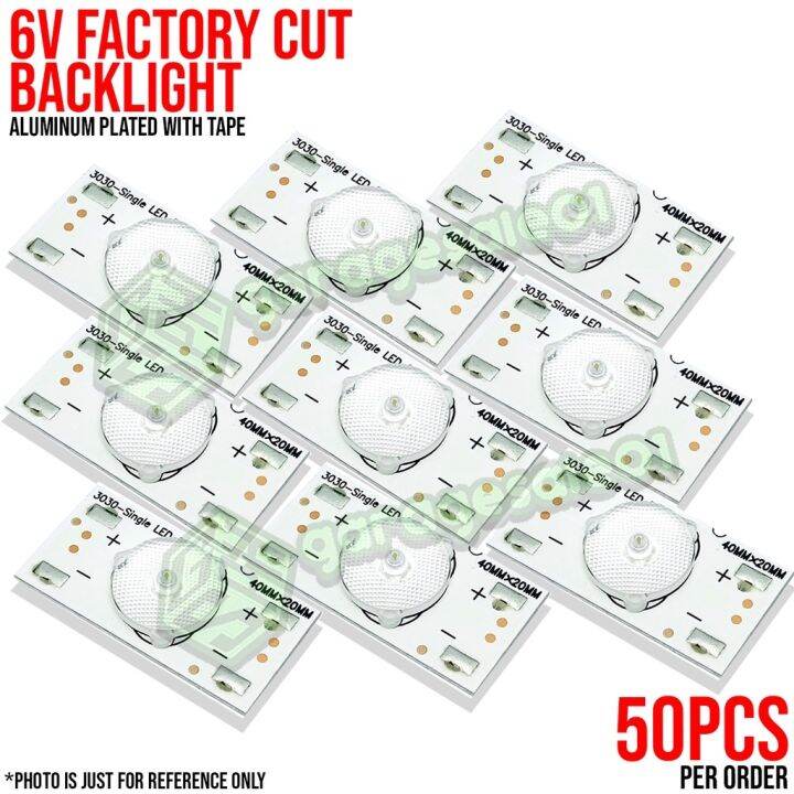 50PCS Backlight Bead led Tv 6V Round Factory Cut (w/adhesive tape ...
